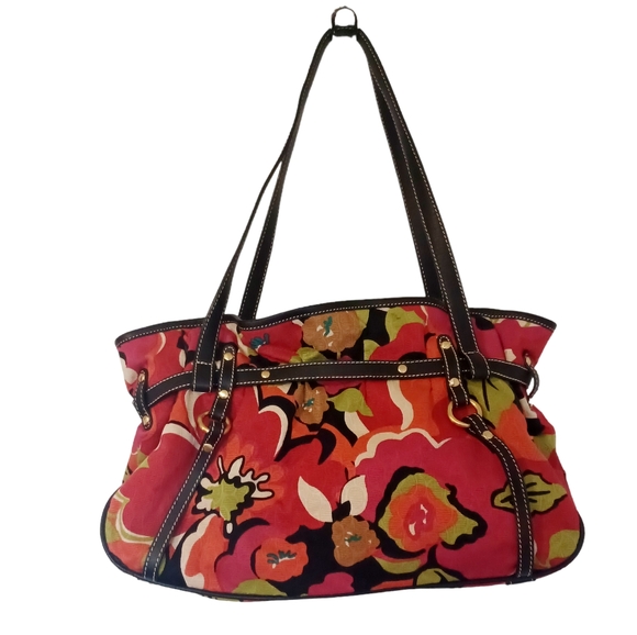 Talbots | Bags | Talbots Colorful Floral Design Fabric Purse | Poshmark